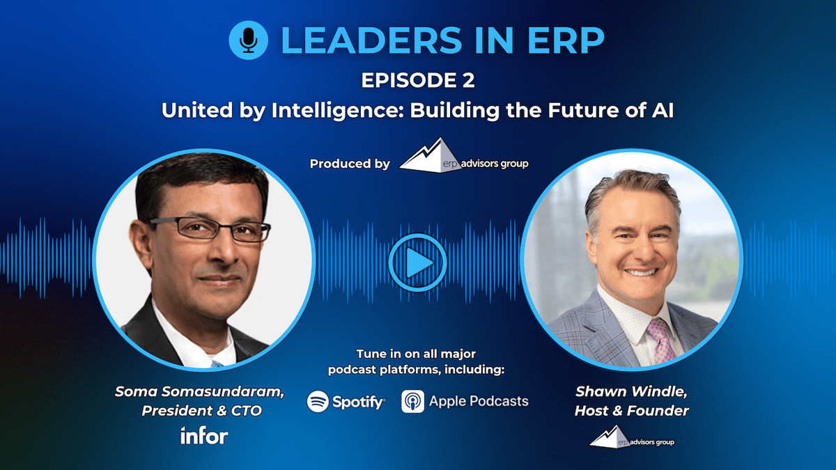 Leaders in ERP: Soma Somasundaram, President & CTO, Infor